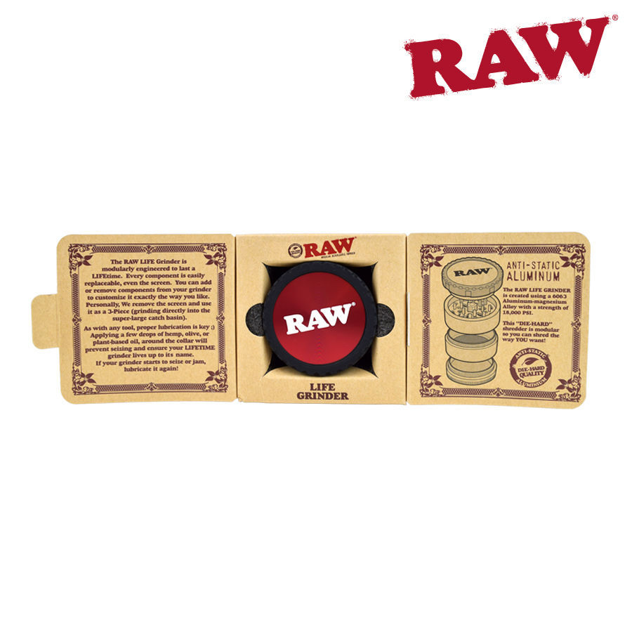 HBI Canada | RAW LIFE 4 PIECE GRINDER - V3 RED